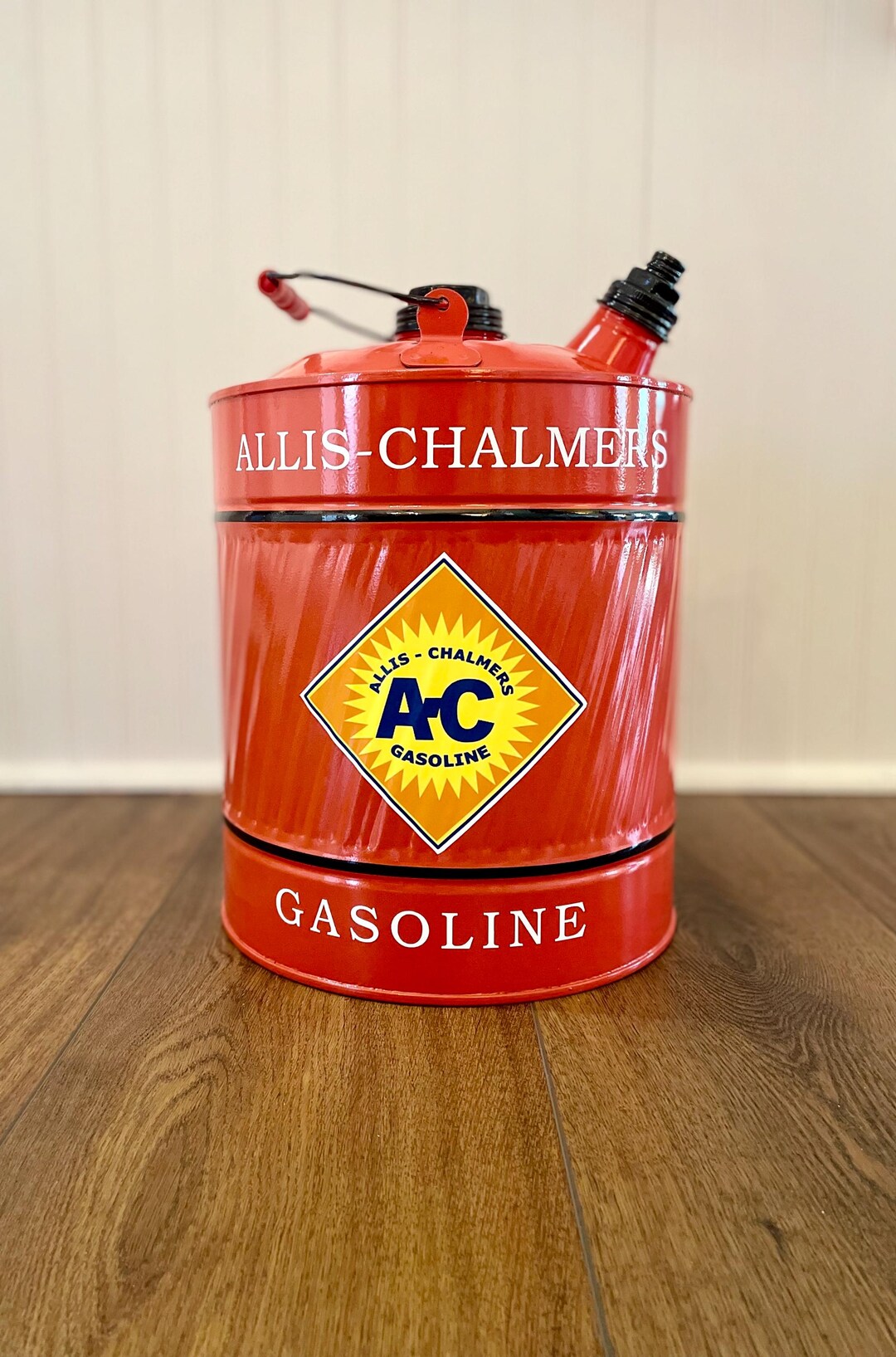 Allis-chalmers Vintage 5 Gallons Gas Can Repurposed From Ironside Can ...