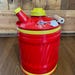 Red GOLDEN SHELL Motor Oil Style Vintage 5 Gallon Gas Can - REFINISHED ...