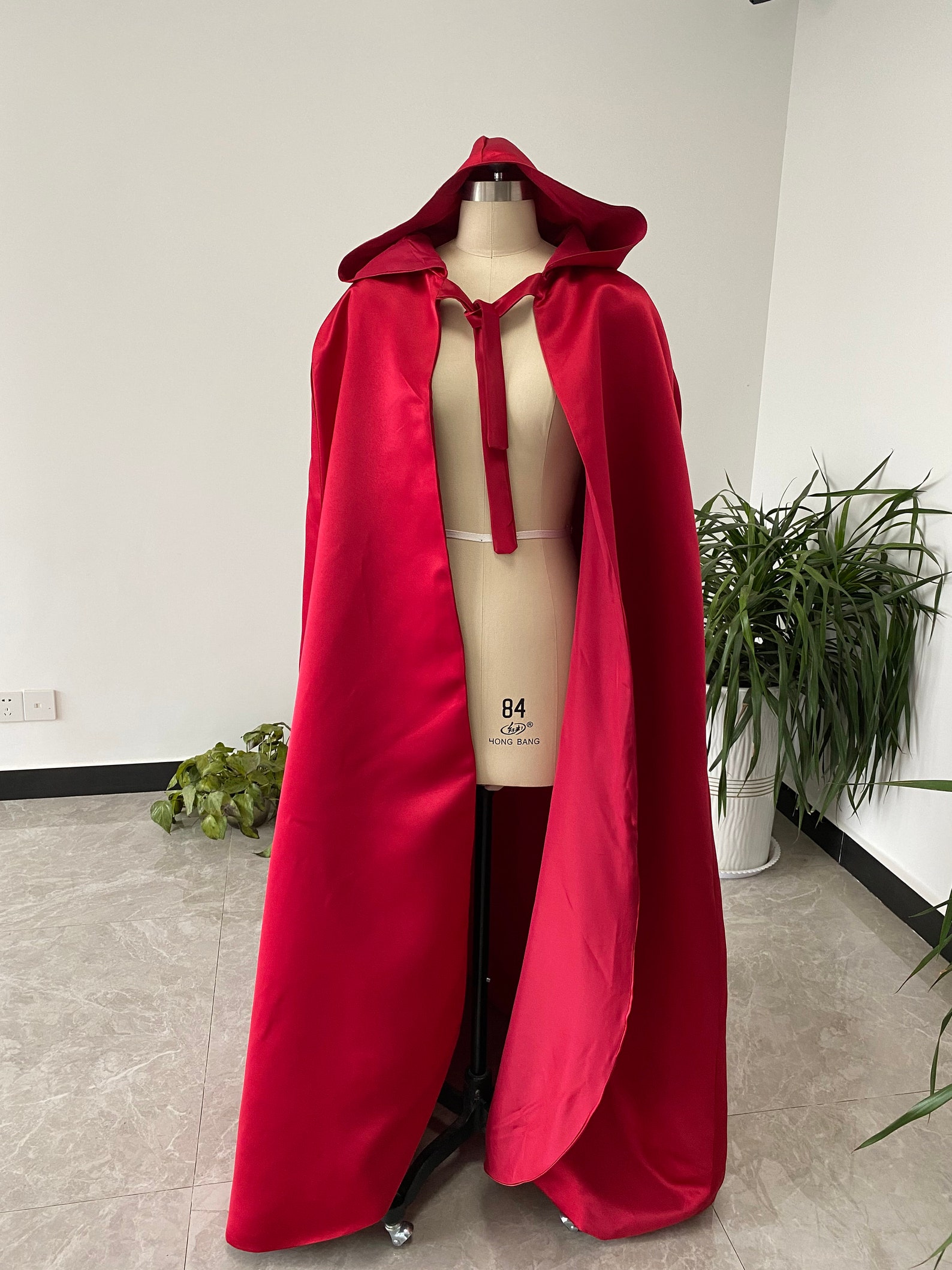 Wedding Cloak Hooded Cloak Satin Bridal Veil Red Wedding Cloak - Etsy