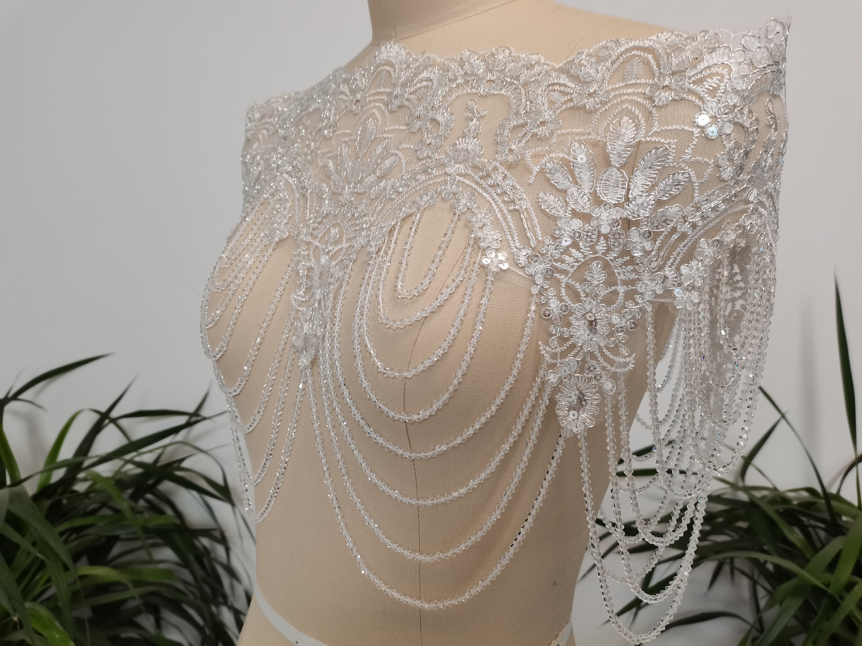 Handmade Wedding Shawl Prom Party Lace Shawl Lace Sequins | Etsy