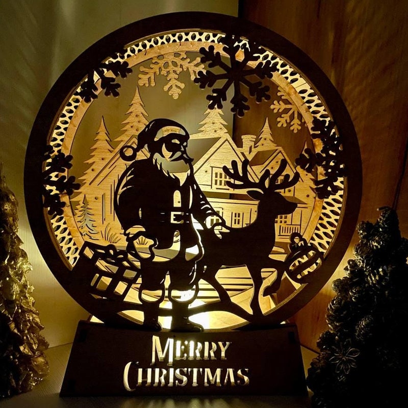 Christmas Santa Lamp Shade - Etsy