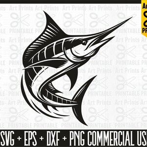 Marlin Fishing Svg, Fishing Svg, Marlin Fish Svg, Marlin Clipart ...
