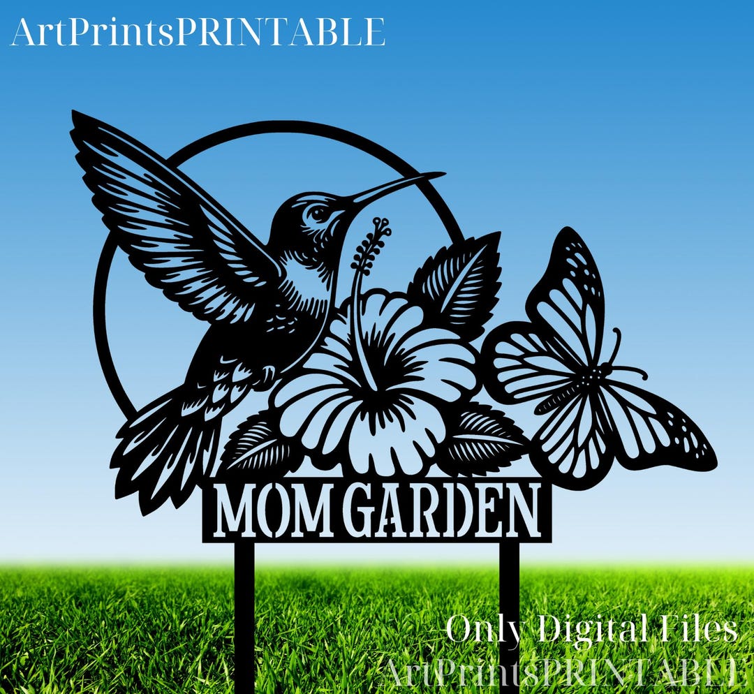 Laser Cut Files for Custom Metal Garden 5 Stake & Sign - Personalized ...