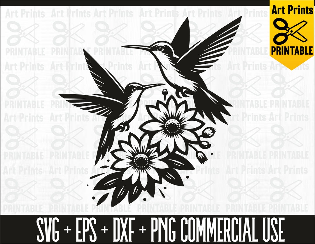 Two Hummingbirds Svg, Hummingbirds 40 Oz Cup Wrapper SVG, 40 Oz Laser ...