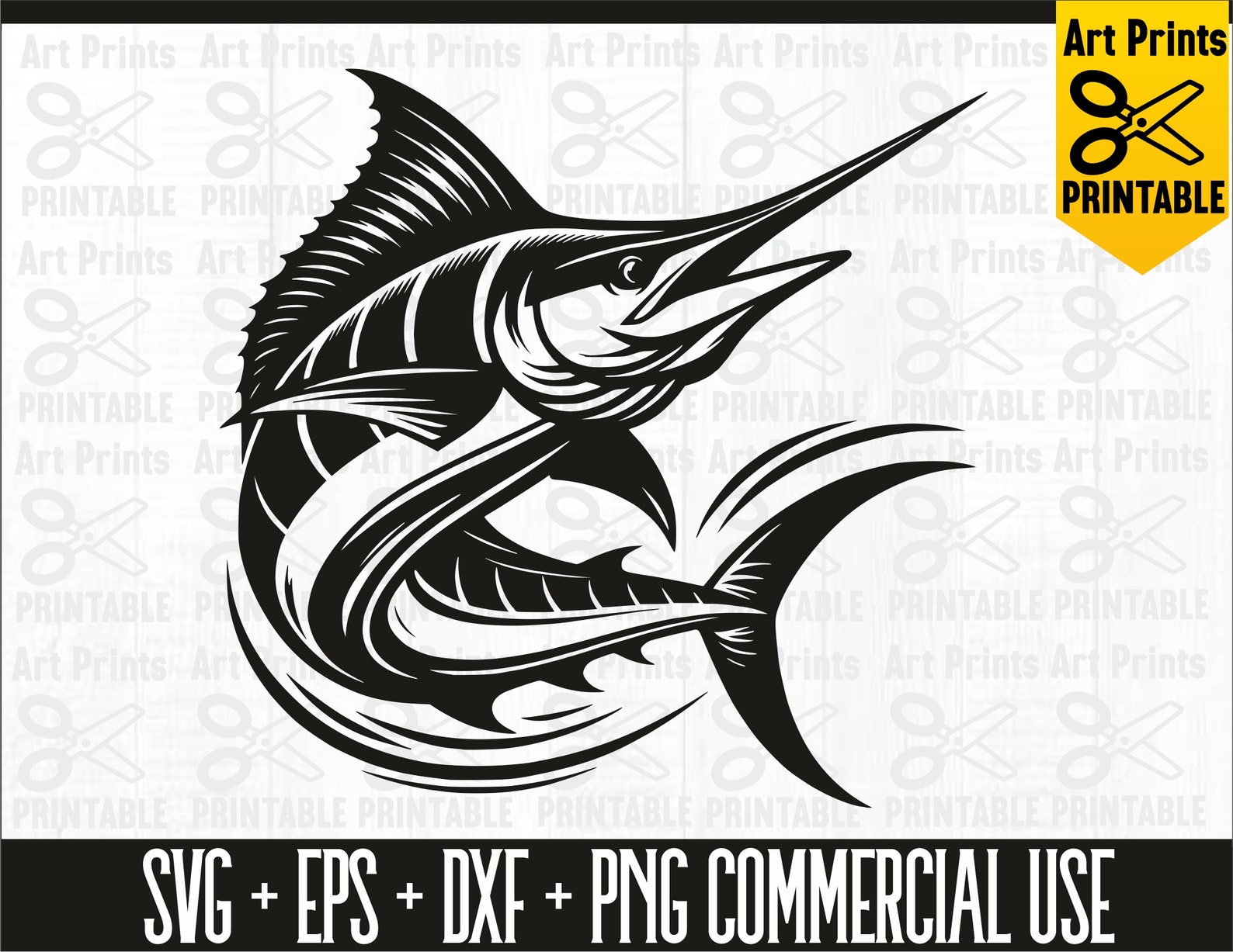 Marlin Fishing Svg, Fishing Svg, Marlin Fish Svg, Marlin Clipart ...