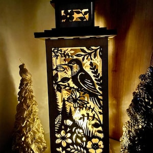 Hummingbird Luminary SVG Lantern Digital Download Candle Holder ...