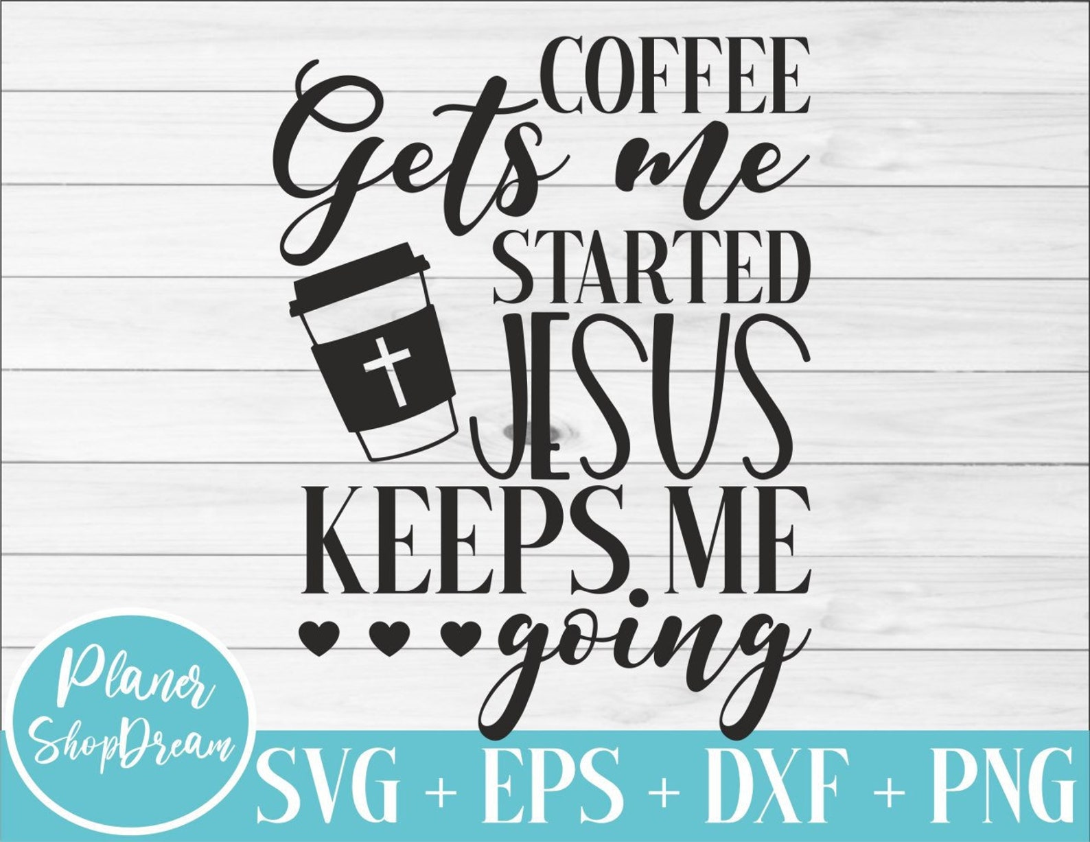 Coffee and Jesus SVG coffee Svg Files for Cricut jesus and - Etsy
