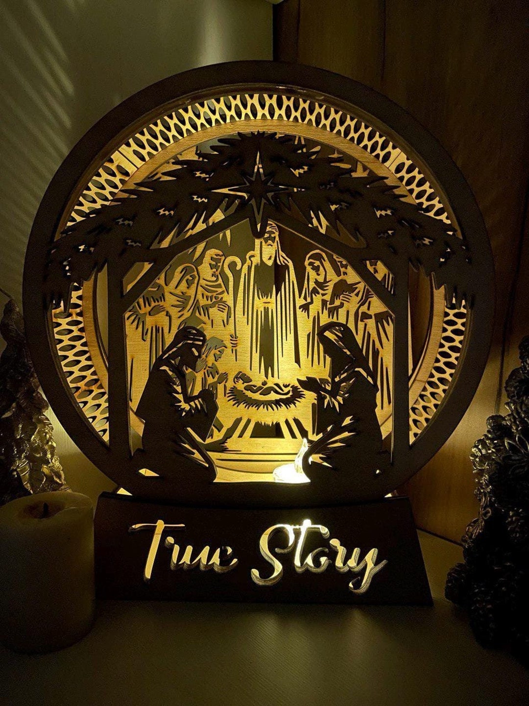 Nativity Scene Miniatures Laser Cut Svg File Nativity Miniatures Svg ...