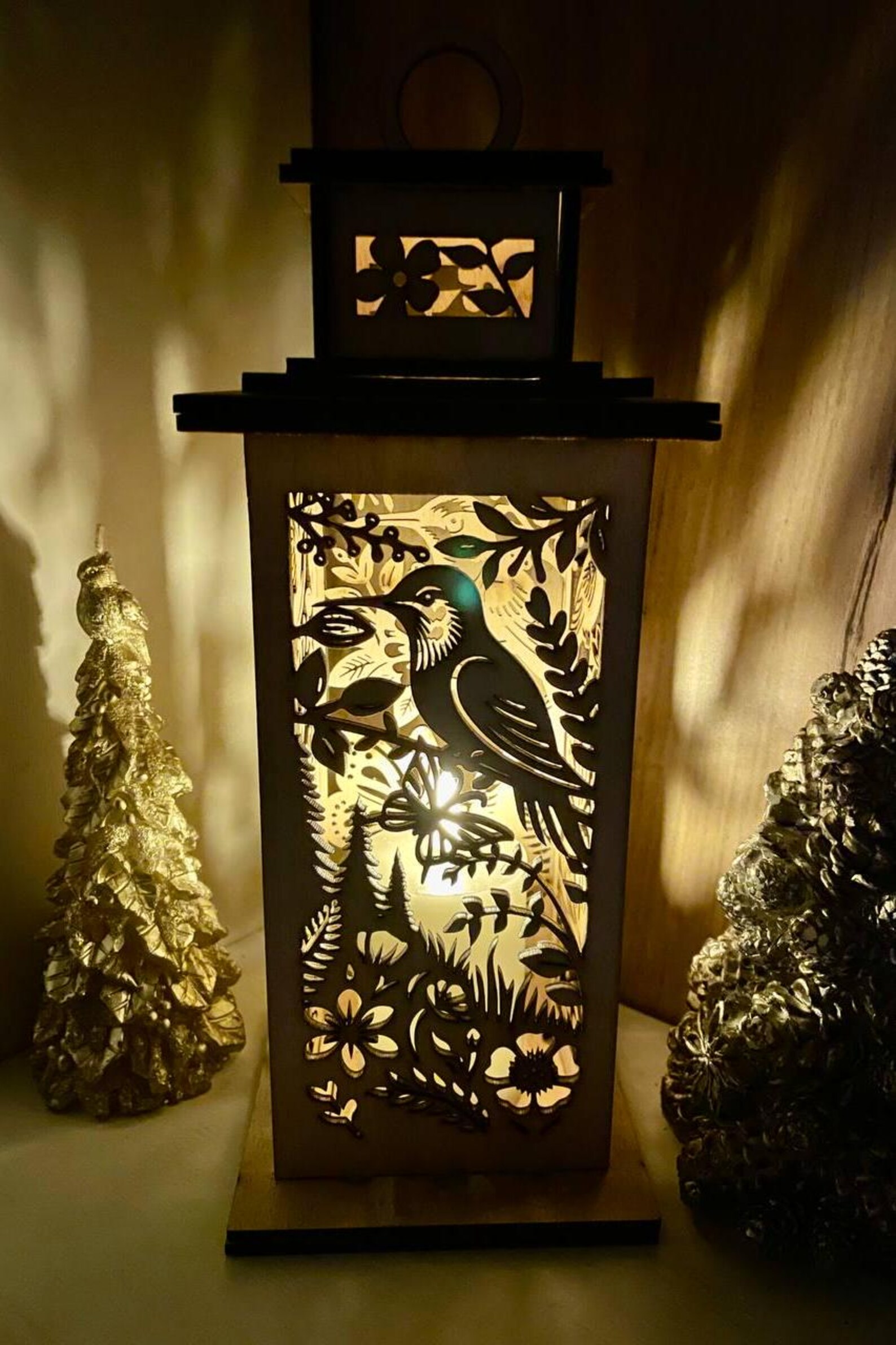 Hummingbird Luminary SVG Lantern Digital Download Candle Holder ...