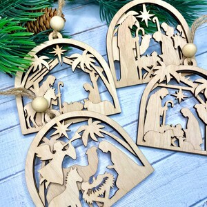 The Christmas Story Ornaments ,nativity Scene Christmas Ornaments , 4 ...