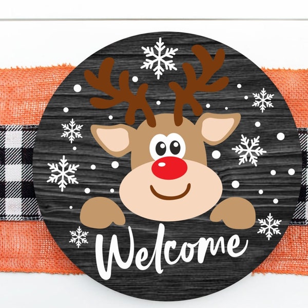 Reindeer Sign - Etsy