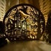 Tree House Bats Spooky Halloween Lantern Tealight Holder Haunted Scene ...