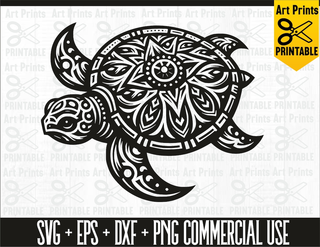 Turtle Mandala Svg, Turtle Svg, Mandala Svg, Sea Turtle Svg, Turtle ...