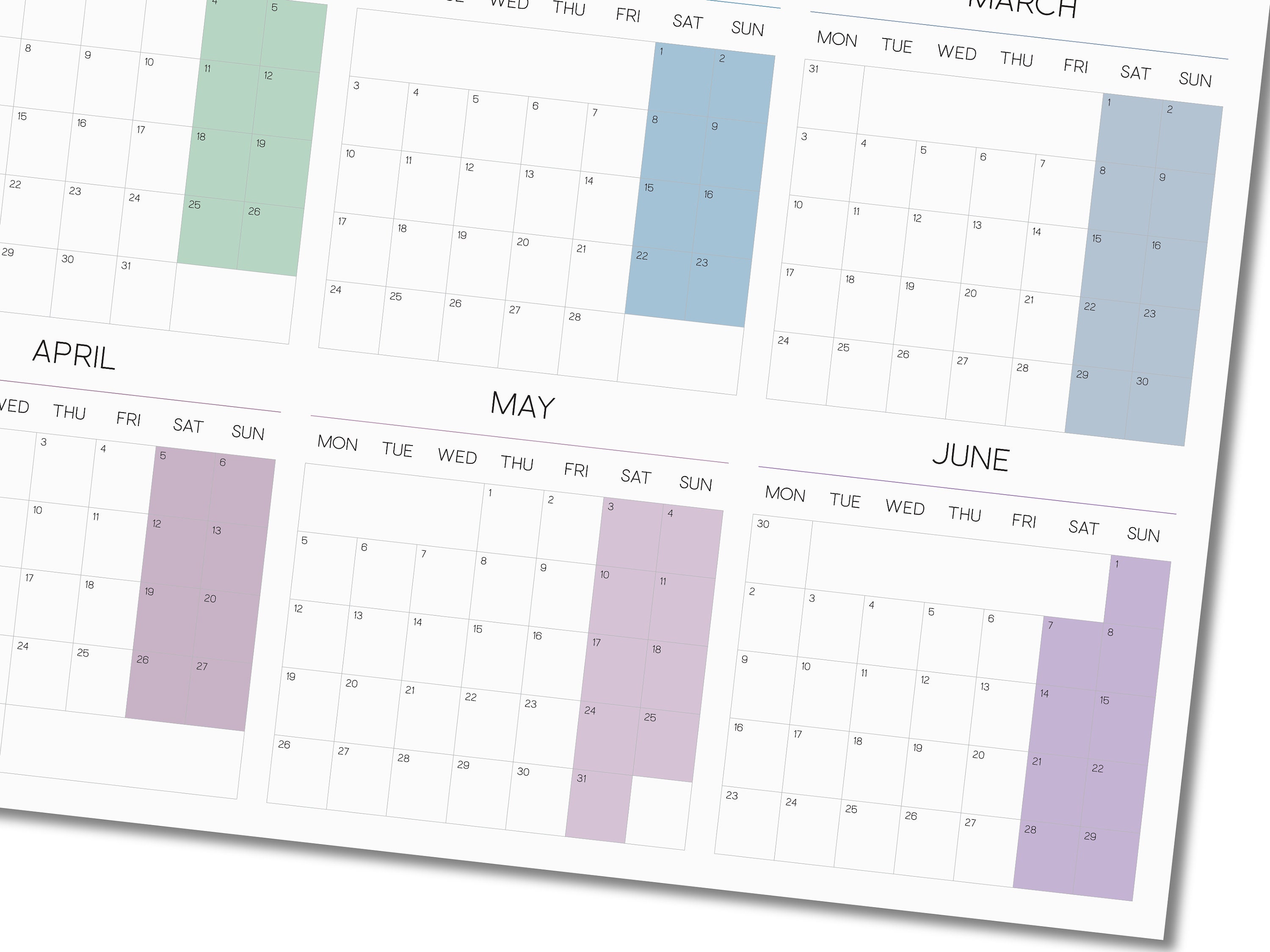 2024-2025 Printable July Wall Calendar, Monday Start Academic Wall ...