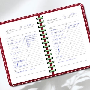 Printable Daily Undated Planner - Daily Schedule for Productivity ...