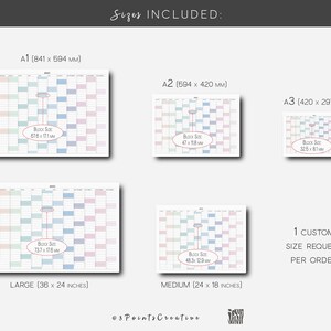2025 Printable Large Wall Calendar in a Minimalist Design, 2025 Wall ...