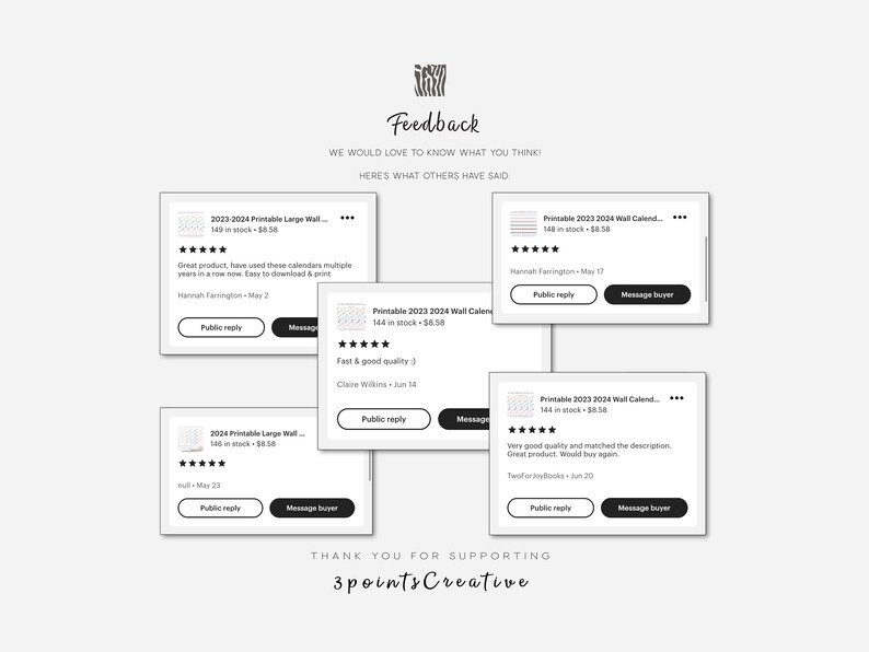 Printable Perpetual Large Wall Calendar - PDF Digital Download for Easy ...