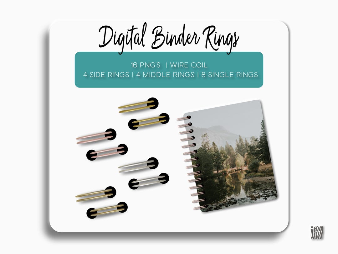 Digital Planner Binder Ring for Digital Journal & Planner, Wire Coil ...