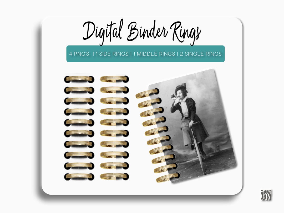 Gold Digital Planner Binder Rings for Digital Journals & Planners ...