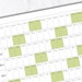 2024 Printable Large Wall Calendar in a Minimalist Design, Functional ...