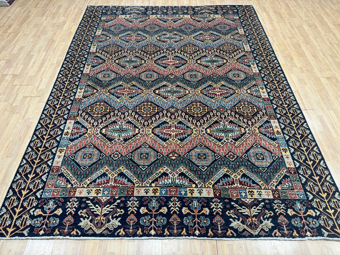9x12 Multicolor Oriental Rug Classical Rug Area Rug Woolen Rug Living ...