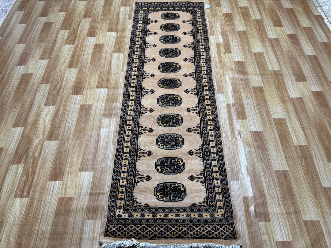 2x6 Beige Color Bokhara Rug - Runner Rug - Hallway Rug - Stairs Rug ...