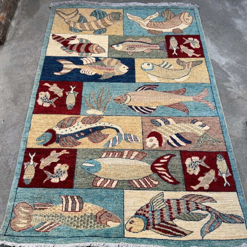 Area Rugs With Fish - Etsy
