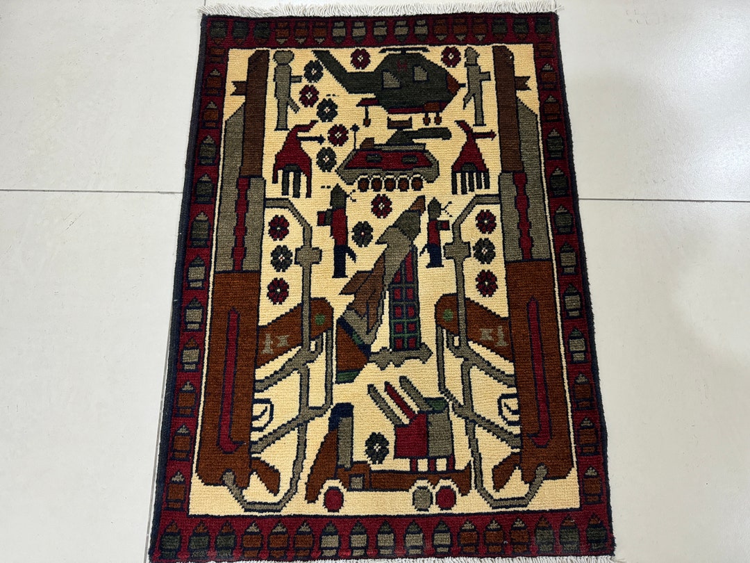 2x3 Ivory War Rug World Trade Center Rug War Rug 9/11 Rug 11 September ...