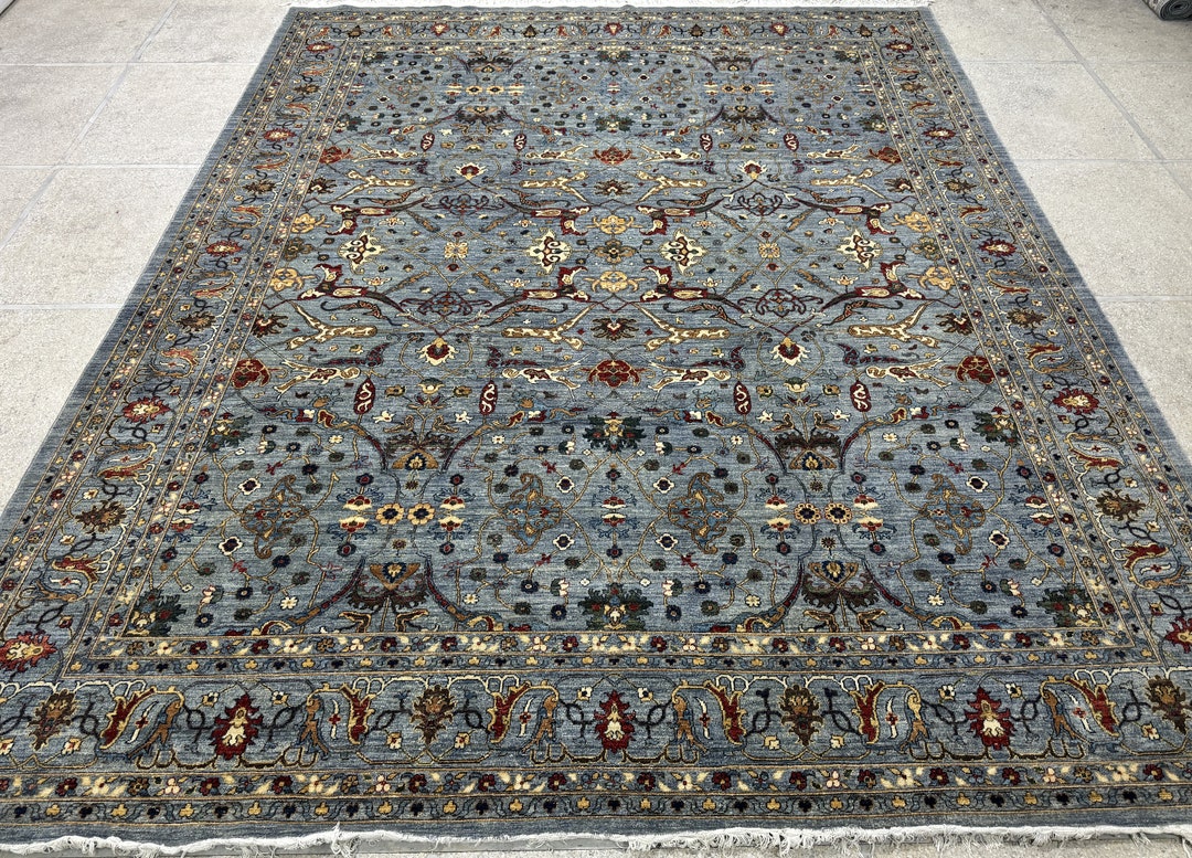12x15 Denim Blue Classical Rug - Oriental Rug - Luxury Rug - Woolen Rug ...