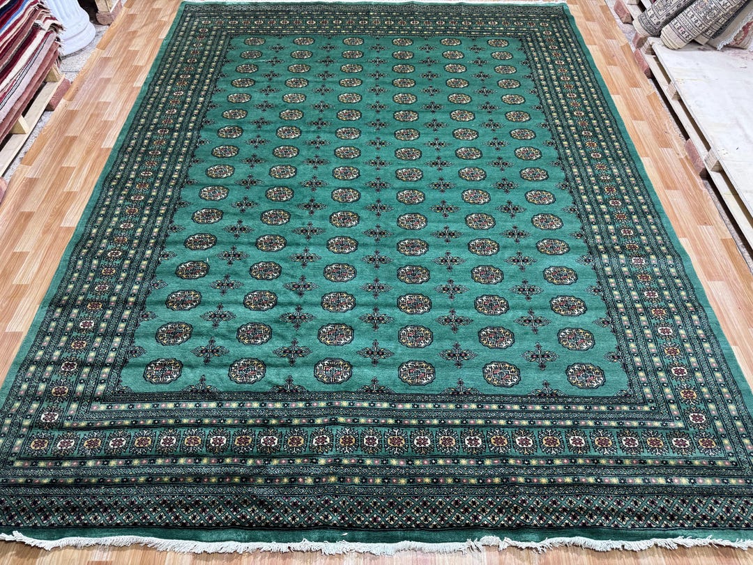 3x5 Turquoise Color Bokhara Rug Area Rug Washable Rug Pure Wool Rug ...