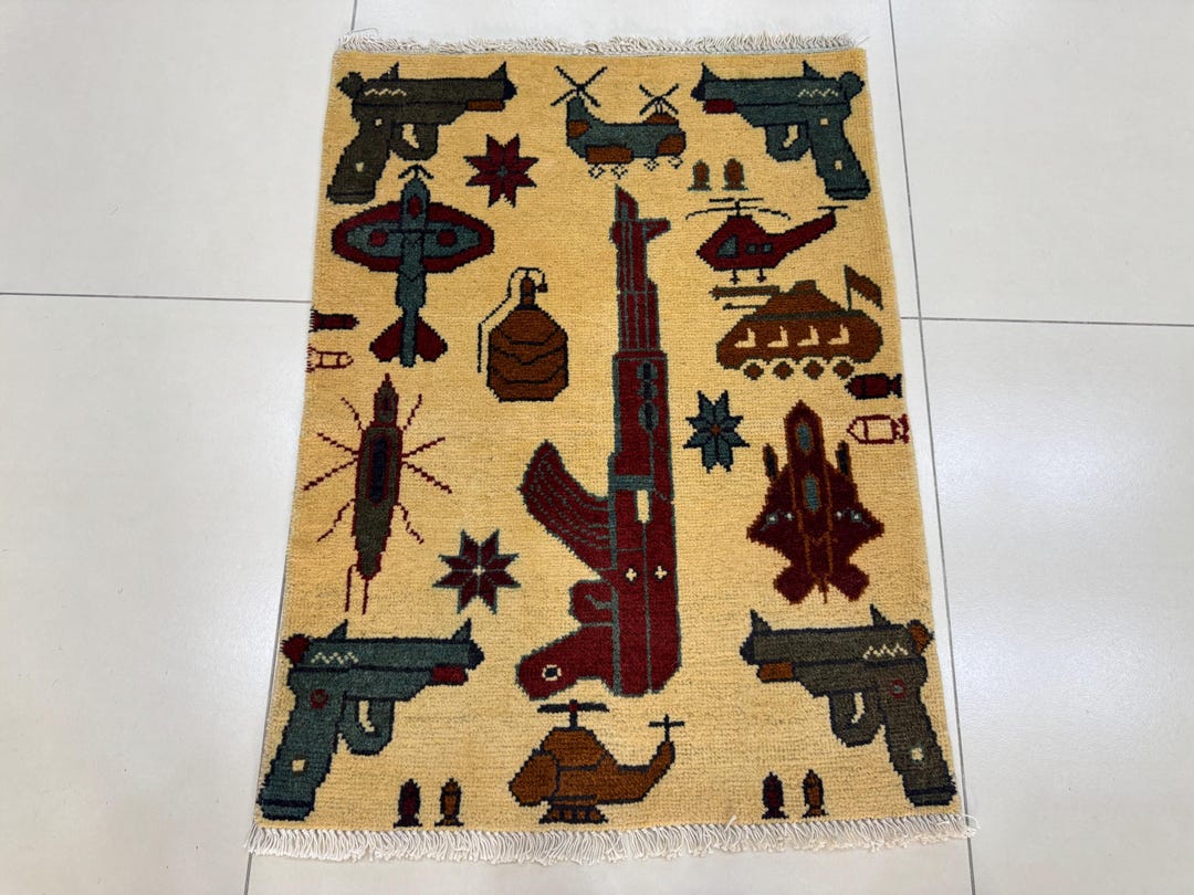 2x3 White War Rug - B2 Fighter Jet Design - Military Vehicle Design ...