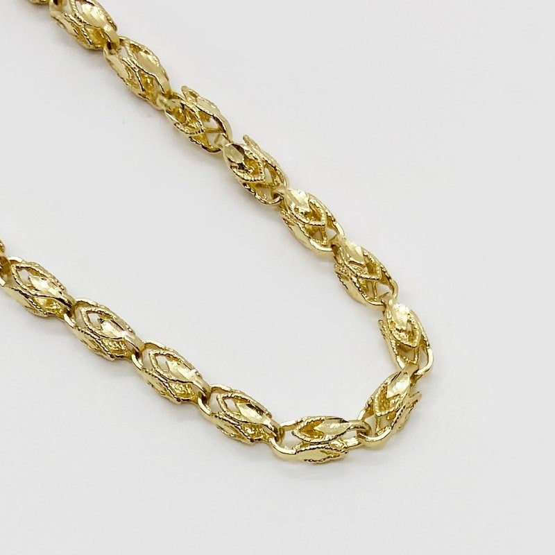 Gold Chain Link Necklace - Etsy