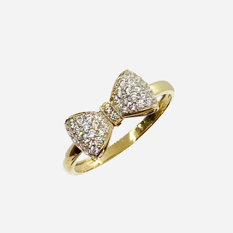 Gold Bow Ring - Etsy