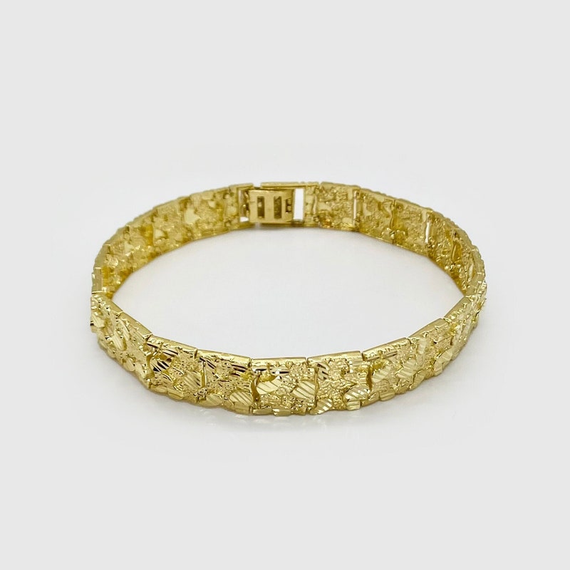 Vintage 14k Nugget Bracelet - Etsy