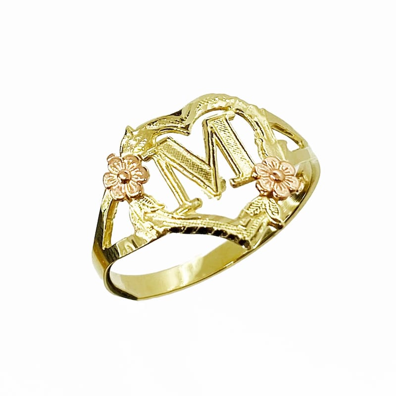 Promise Ring Gold Letter G - Etsy