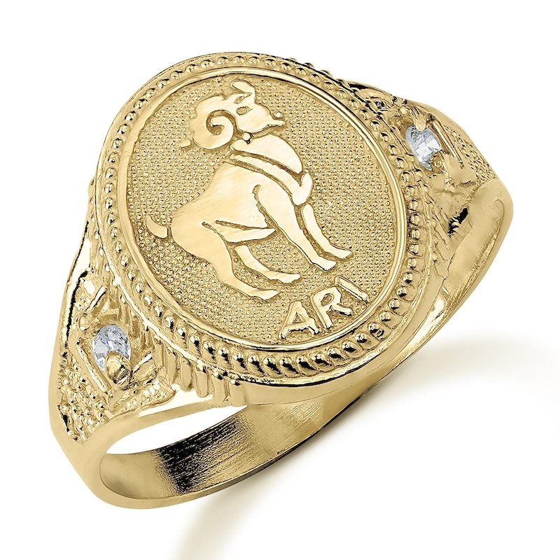 Capricorn 14k Solid Ring - Etsy
