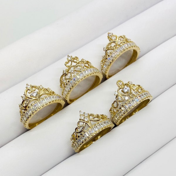 Gold Crown Ring - Etsy