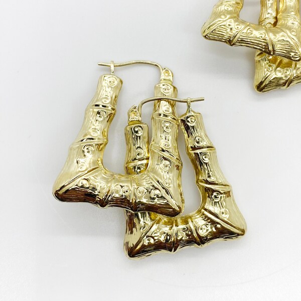 Bamboo Earrings - Etsy