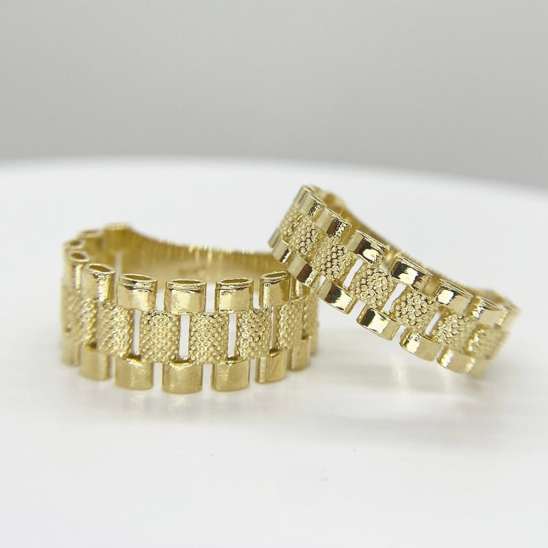 10k Gold Watch Band Men - Etsy