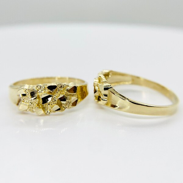 Gold Nugget Ring - Etsy