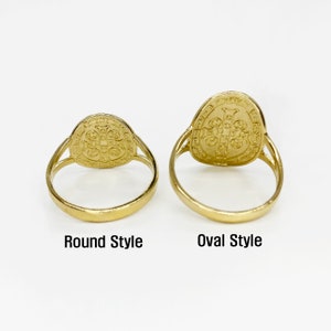14k Solid Gold Saint Benedict Sentia MVNIAMVR Round Circle Oval Two ...