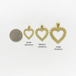 10k Solid Gold Rollie Heart Love Charm Pendant Necklace Gift for Women ...