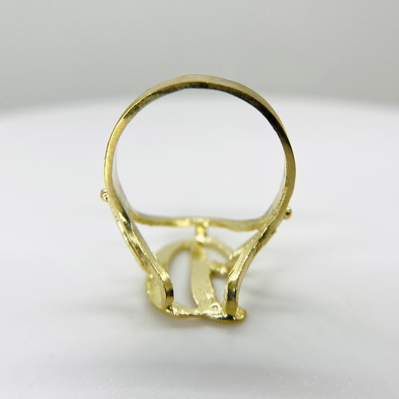 10k Solid Gold Cursive Initial Letter Alphabet Diamond Cut - Etsy