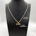 10k Solid Gold "boss" Word Charm Pendant Necklace for Men Boys Him ...