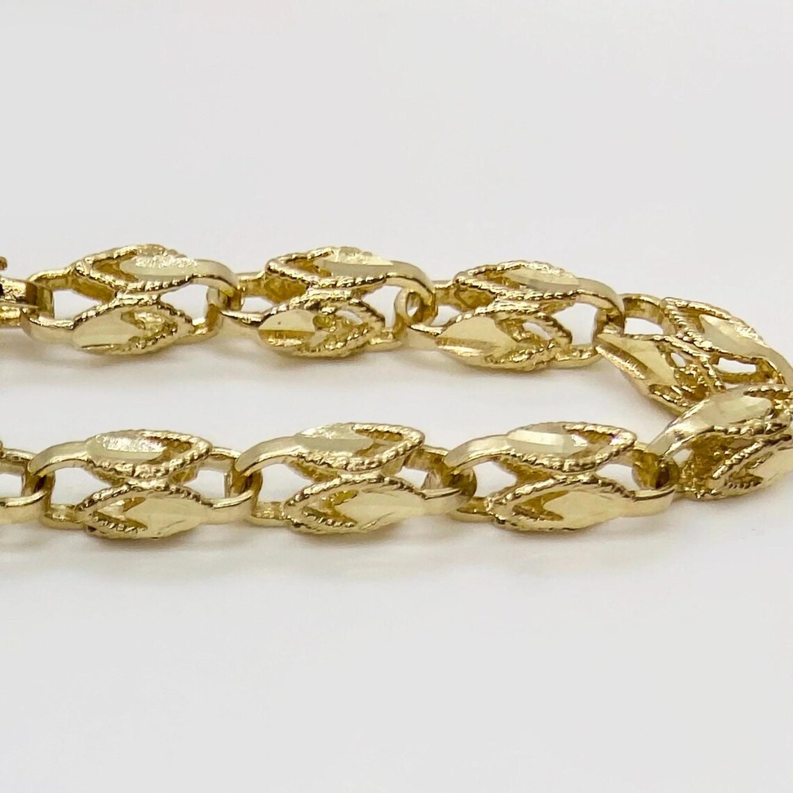 Buy 10k Solid Gold Turkish Style Link Chain Necklace for Men & Women ...