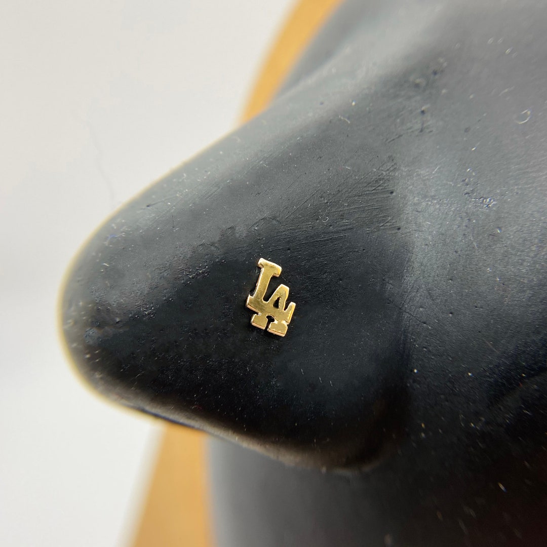 14k Solid Gold LA Los Angeles Sign Ball End Stud Nose Ring - Etsy