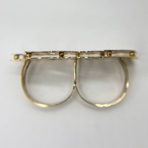 10k Solid Gold Custom Name Double Finger Ring: Personalized Statement ...