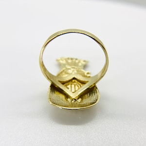 10k Solid Gold Money Bag Ring for Boy Men Women / Stylish Wealth Symbol ...
