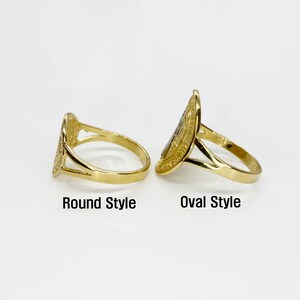 14k Solid Gold Saint Benedict Sentia MVNIAMVR Round Circle Oval Two ...