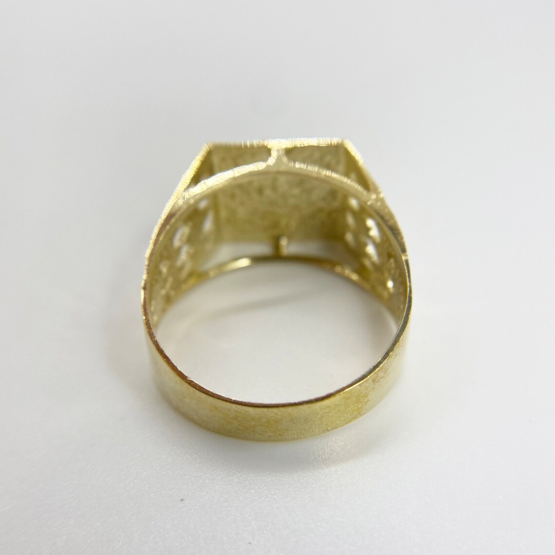 10k Solid Gold Diamond Cut Initial Letter Alphabet Monogram - Etsy